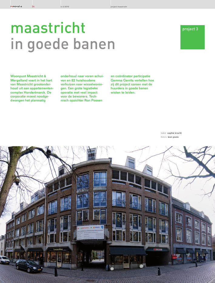 Project Maastricht. In goede banen
